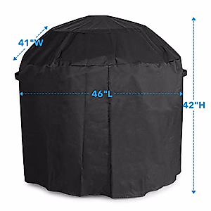 ProHome Direct Heavy Duty 600D Polyester Griddle Cover for Cuisinart 360° XL Griddle Outdoor Cooking Station,UV and Water Resistant Griddle Cover, Black