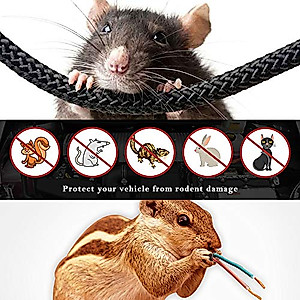 Glaobule 2 Pack Mouse Repellent Battery Operated Ultrasonic Indoor Rat Deterrent Get Rid of Mice Auto Rodent Repeller Attic Garage Home Pest Control Vehicle Protection Under Hood Rodent Repeller