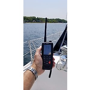 Uniden MHS335BT 6W Class D Floating Handheld VHF Marine Radio with Bluetooth, Text Message Directly To Other Vhf Text Message Capable Radios, IPX8 Submersible Design