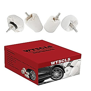WTSCLS Polishing Wheel for Drill 4 Pack, Buffing Pads Wheel Polisher Kit with 1/4" Hex Shafts for Dremel Tools