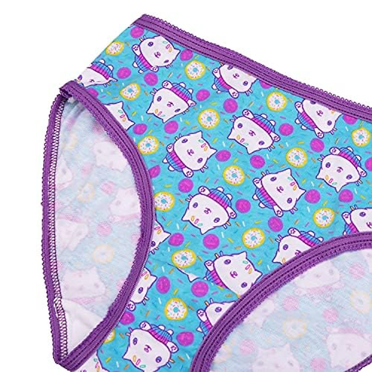 Gabby’s Dollhouse Girls’ 10-Pack 100% Combed Cotton Underwear, Sizes 2/3T, 4T, 4, 6 and 8