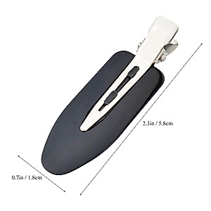 Wobe 24 Pcs No Bend Hair Clips Pin Curl Creaseless Clips No Crease Hair Clip for Hairstyle Bangs Finger Waves Makeup Application Hairdressing Hairpins Styling Clips for Hair Salon Black Pink White