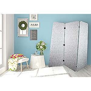 Versare SoundSorb VersiPanel | Acoustic Room Divider | Lightweight Portable Partition | Folding Sound-Dampening Wall |6' x 5' Blue SoundSorb Panels