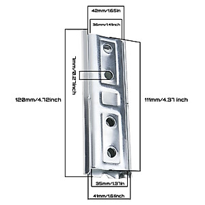 SING F LTD 8 Pairs Headboard Panel Wall Fixing Brackets Heavy Duty Interlocking Hangers Furniture Connector Metal Sectional Sofa Interlocking Connector for Sofa Bed