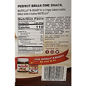 Nutella B-Ready, 36 ct,1.74 lbs