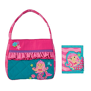 Stephen Joseph Girls Quilted Mermaid Purse and Wallet