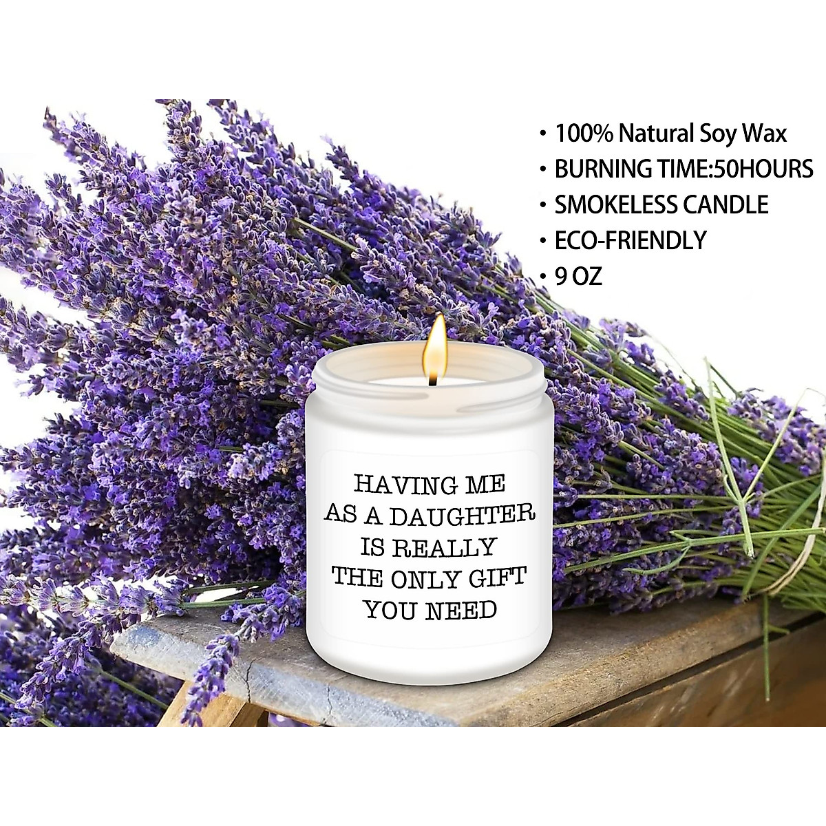 Gifts for Dad from Daughter - Funny Birthday Gifts for Dad from Daughter, Fathers Day Dad Birthday Thanksgiving Christmas Candle Gifts from Daughter