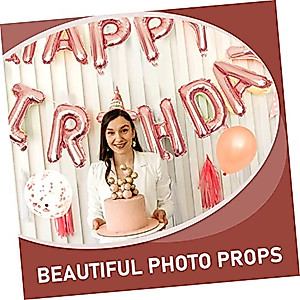 Totority 2 Sets Balloon Alphabet Set birthday balloon arch birthday party supplies birthday wall backdrop gold baloons birthday party balloons banner happy Aluminum film 3d