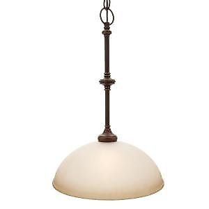 Bristol Collection Nutmeg Bron 23.13"h x 15.75"w Nutmeg Bronze