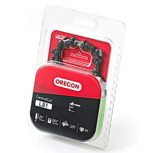 Oregon L81 PowerCut Chainsaw Chain for 20-Inch Bar, 81 Drive Links, .325" Pitch, .063" Gauge (22BPX081G)