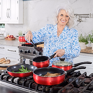 Paula Deen PD12PASSBK 12 Piece Cookware Set Black