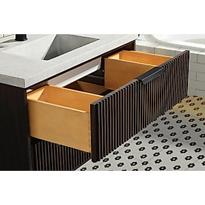 ARI KITCHEN & BATH San Diego 36" Floating Bathroom Vanity Walnut