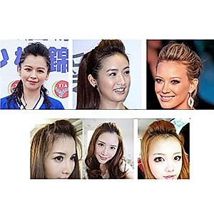 2PCS Hair Clip with Sponge Base Inserts, Bump It Up Pads, Bun Maker, Styling Accessories, Charming Comb Braid Tool (Brown)