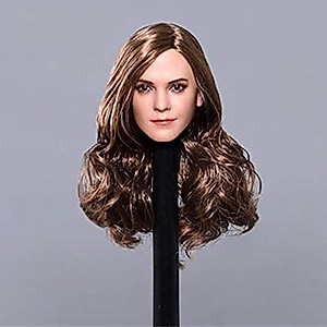 HiPlay 1/6 Scale Female Figure Head Sculpt, Beuty Charming Girl Doll Head for 12" Action Figure Phicen, TBLeague HP064 (A)