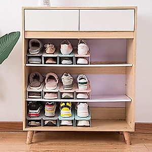 HUATINGRHBS Shoe Storage Bag Foldable Shoe Stack Space Saving Display Rack Shoe Cabinet Closet Rack Shoe Storage Rack Shoe Box