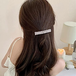 7 PCS Sparkly Glitter Hair Clips Elegant Rhinestone Hair Barrettes for Women Fine Hair Fancy Crystal Bling Hair Clips for Women and Girls by Yerpkefey