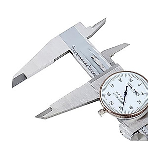 Accusize Industrial Tools 0-12 inch by 0.001 inch Precision Dial Caliper, Stainless Steel, in Fitted Box, P920-S212
