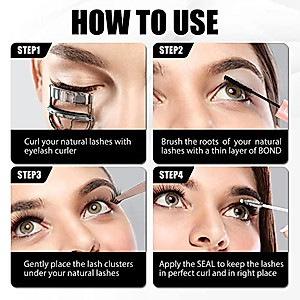 IKVVOM Cluster Lashes 120Pcs 10-16mm Mix lengths Lash Clusters C Curl Individual Lashes Volume Eyelash Clusters Wispy Cluster DIY Eyelash Extensions DIY At Home Soft And Reusable Lashes