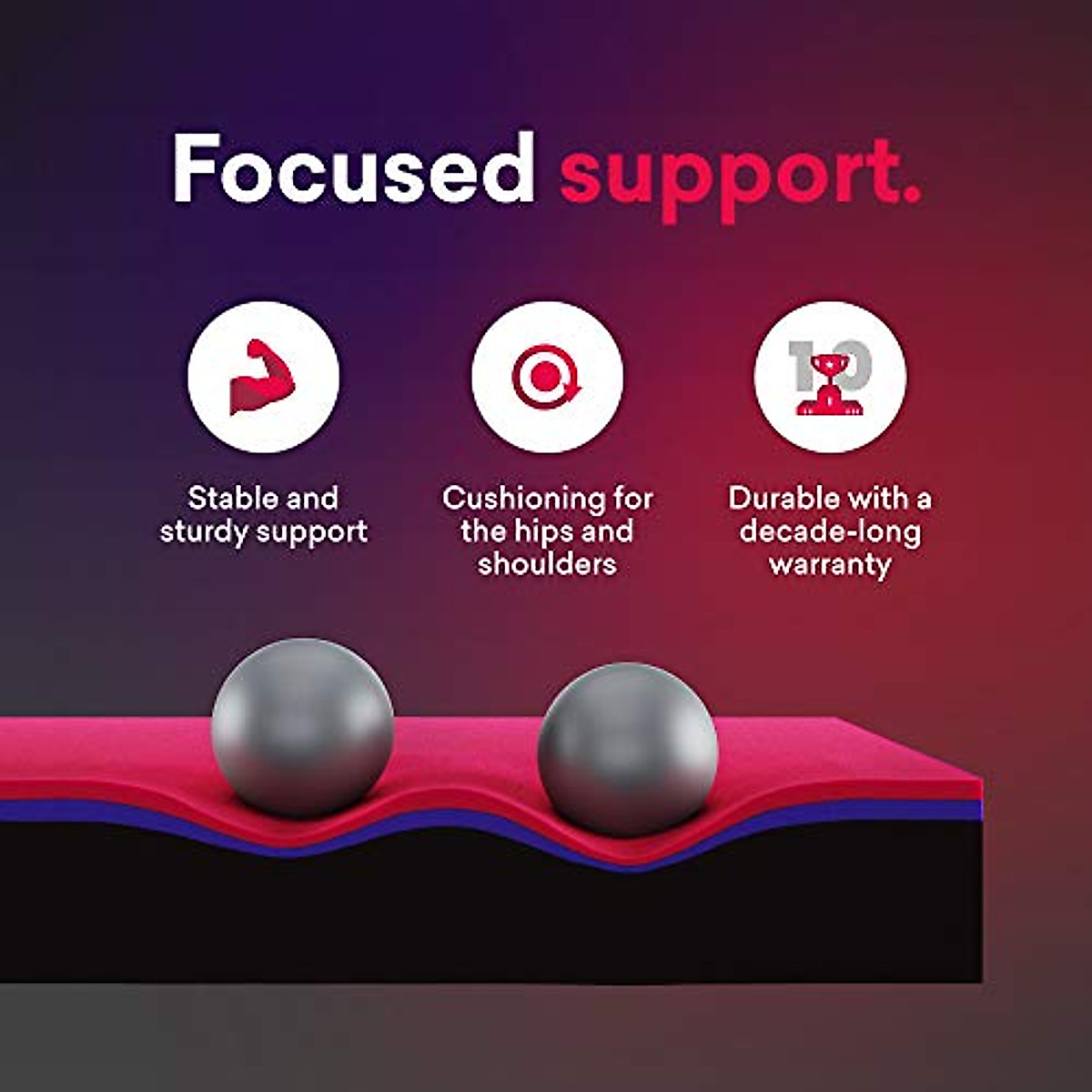 ZOMA Start Memory Foam Mattress Queen, 10" Inch Queen Bed Mattress in a Box with CertiPUR-US Certified Foam for a Supportive & Cooler Sleep, Medium-Soft Feel, Fiberglass Free Mattresses | Made in USA