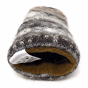 Freyja Canada Warm Women Knit Mittens 100% Icelandic Wool Fleece Lined dark chocolate, One Size