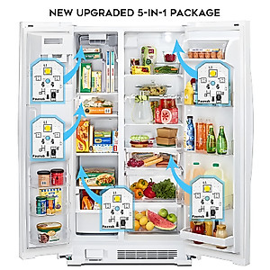 New Upgraded 10-Pack (White & Red) WR55X11132 Refrigerator Bulb Light Replacement Led Compatible WR55X25754 WR55X26486 WR55X30602 EAP12172918 4590213 AP6261806 PS12172918