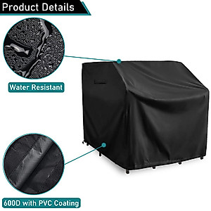 ZJYWSCH Cover for Patio Bar Set 41 Inch Waterproof 600D Heavy Duty Outdoor Wicker Bar Table Cover Bar Set Bar Table Furniture Cover