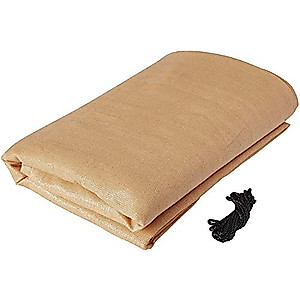 E.share Square 20ft X 20ft Sun Shade Sail Uv Top Canopy Patio Lawn Square Desert Sand UV Block for Outdoor Facility and Activities for Patio Backyard