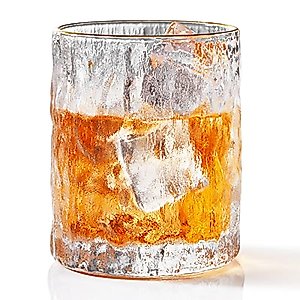 ANBFF Whiskey Glasses Set of 2, Rocks Glass, Vintage Drinking Glasses Cups, 7.4 oz Crystal Old Fashioned Tumblers with Premium Gift Box - for Bourbon, Scotch, Cocktails, Tequila, Cognac
