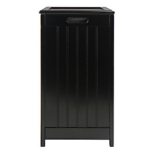 Oceanstar RHP0109MH Rectangular Laundry Wood Hamper, Dark Mahogany Finished