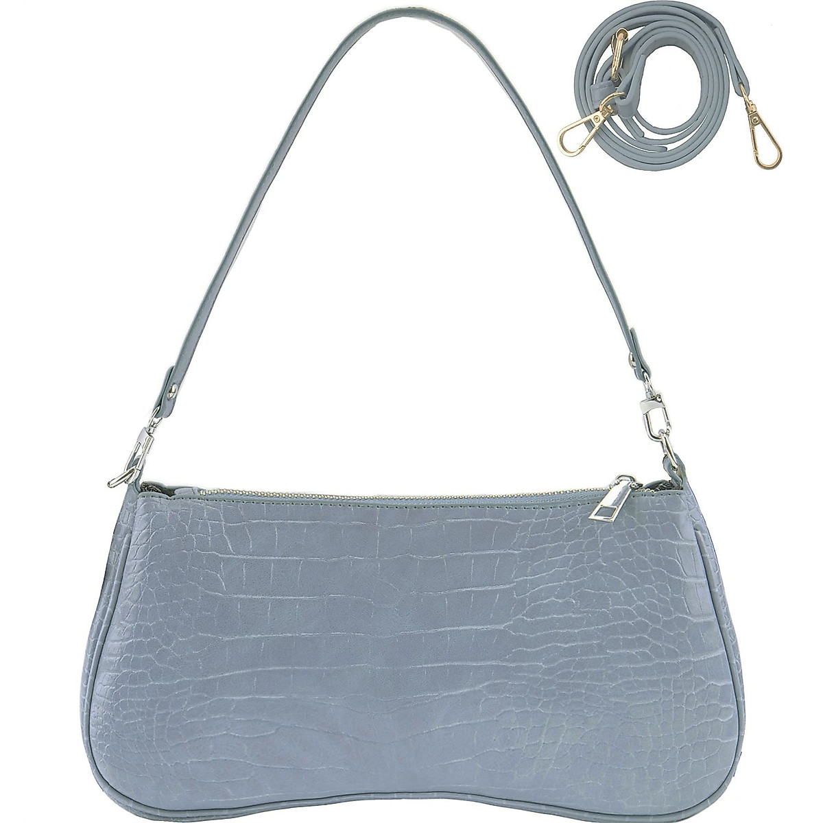 Scioltoo Clutch Purses Classic Evening Bag with Zipper Closure for Women CasualFashion Purses Handbags Evening Bag Mini Crossbody Handbags Blue