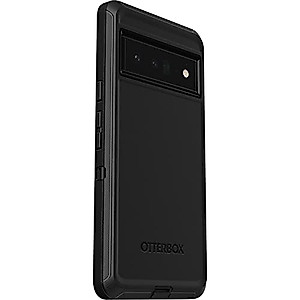 OtterBox Pixel 6 Pro Defender Series Case - BLACK, rugged & durable, with port protection, includes holster clip kickstand