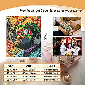 Blanket Rod Psychedelic Wave Ultra-Soft 30x40 Inch Flannel Blanket Throw Fuzzy Fleece Super Plush Soft Warm for Napping Couch Sofa Bed Chair Living Room