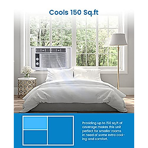 ACONEE 5000 BTU Window Air Conditioner, Window AC Unit with Easy-to-Use Mechanical Controls and Reusable Filter, Efficient Cooling for Smaller Areas, Cools 150 Sq.ft, 110-115V