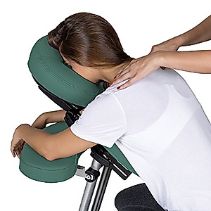 STRONGLITE Portable Massage Chair Ergo Pro II - Ultra-Strong, Lightweight, Folding Tattoo Spa Massage Chair with Wheels & Carry Case (600lbs Working Weight), Teal