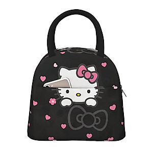 AOLDHYY EUONGEOCL Reusable Cute Anime Lunch Box Insulated Kawaii Lunch Bag Container For Women Adult Work Outdoor Travel Picnic Gifts