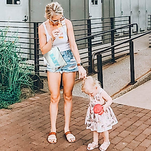 KLKOKVKE Diaper Bag Organizing Pouches Set, 5 Pieces Wet Dry Bags for Baby Essentials, Diaper Accessories, Toiletries, Travel, Pool, Beach, Swimsuits, Yoga Clothing, Gym Clothes