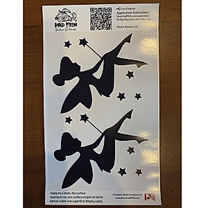 Bad Fish Custom Decals 0105-2 Pack Sticker Card Lightswitch Vinyl Decal Sticker Tinkerbell Fairy – for Light Switch, outlets or Any Ledge - Wall, Vehicle, Computer, Home Decor, Bedrooms or Nursery