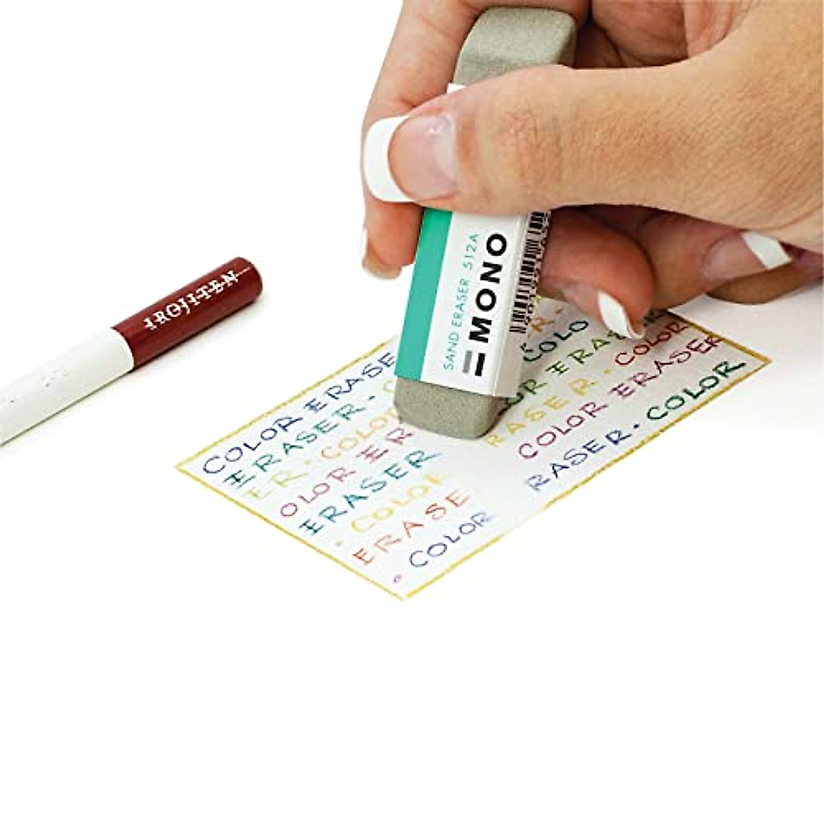 Tombow 67304 Mono Sand Eraser, 2-Pack. Silica Eraser Designed to Remove Colored Pencil and Ink Markings…