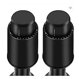 [2 PACK]Wine Bottle Stoppers,Real Vacuum Wine Stoppers Reusable - Wine Preserver - Wine Corks to Keep drinks Fresh - for Wine Lovers - best gift for christmas and special events