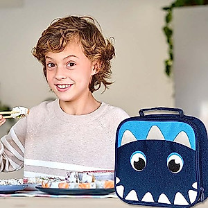 UFNDC 3PCS Dinosaur Backpack, 15" Boys Bookbag with Lunch Box, Kids School Bag for Elementary Preschool Toddler