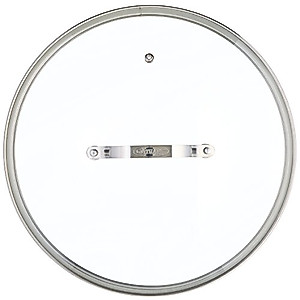 Gotham Steel Clear Tempered Glass Vented Lid - Prevents Pots and Pans from Messy Spillovers (12.5-inch Lid)