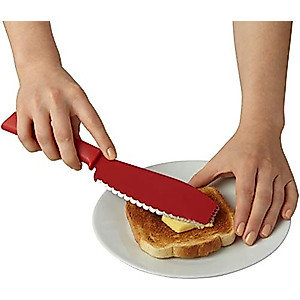 Kuhn Rikon Colori Sandwich Knife, 5.5", Red