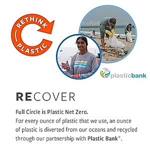 Full Circle Sinksational Sink Strainer with Stopper, White/Gray