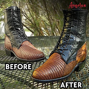 Angelus Reptile Exotic Skin Cleaner Conditioner 8 Oz. For Boots, Shoes, Bags 8oz -Safe Made in USA