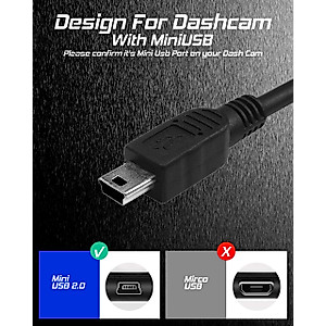 Skyview Dash-Cam-Hardwire-Kit Dash-Cam-Charger Dash-Cam-Hardwire-Kit-Mini-USB Power-Charger-Battery-Converter-Output 5V2A Adapter-for-Mirror-Front-and-Rear-Hidden-Spy-Car-Camera-Dash-Cams