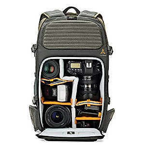 Lowepro LP37016-PWW Flipside Trek BP 450 AW Backpack for Camera, Grey/Dark Green