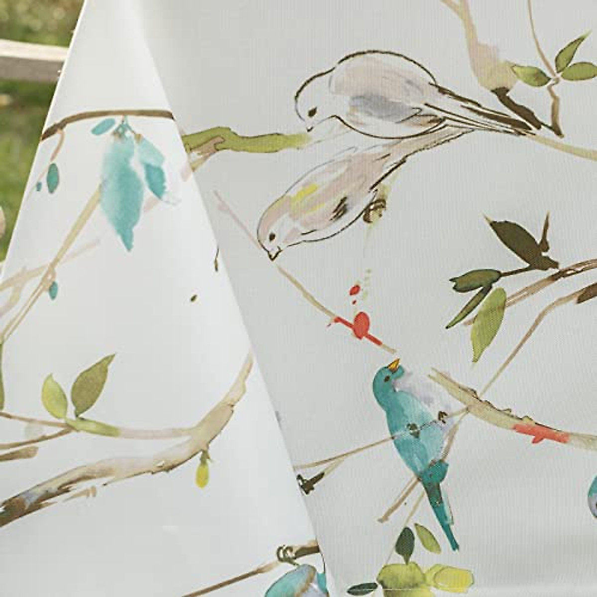 Benson Mills Indoor-Outdoor Spillproof Fabric Tablecloth for Spring/Summer/Party/Picnic (52" x 52" Square, Menagerie)