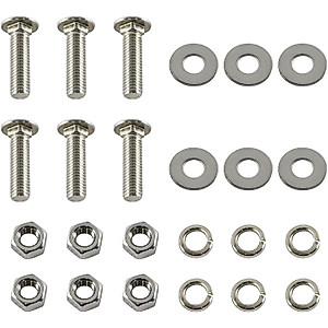 BLVD-LPF OBEY YOUR LUXURY Universal Stainless Steel Mud Flap Weights Semi Truck 24" X 4" Chrome 3 Stud Fit for 24" Wide Mud Flaps - Pair