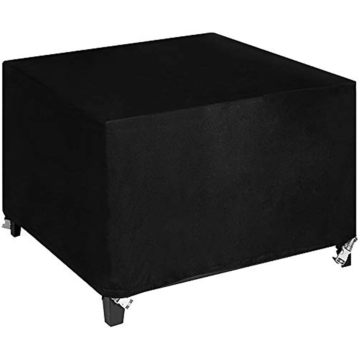 Bbqzone 31x31x24 Inches Fire Pit Cover Square, Fit for 28/30/31 inch Square Fire Pit Table, Heavy Duty Fabric with PVC Coating Rainproof and Windproof