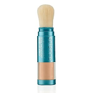 Colorescience Brush-On Sunscreen Mineral Powder for Sensitive Skin, Medium , 1 Count (Pack of 1)